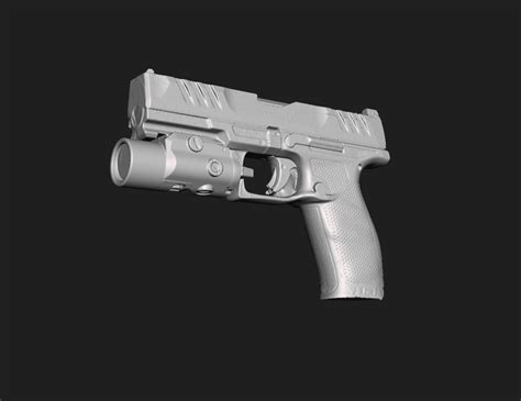 🩻 Walther Pdp 4 5 Streamlight Tlr Vir 2 Real Size 3d Scan Gun Mold・archivo Stl Para Impresión 3d
