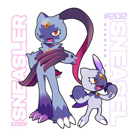Sneasler And Hisuian Sneasel Pokemon Drawn By Artsy Rc Danbooru