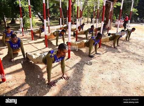 India Jabalpur 13th January First Batch Recruit Soldiers Under The