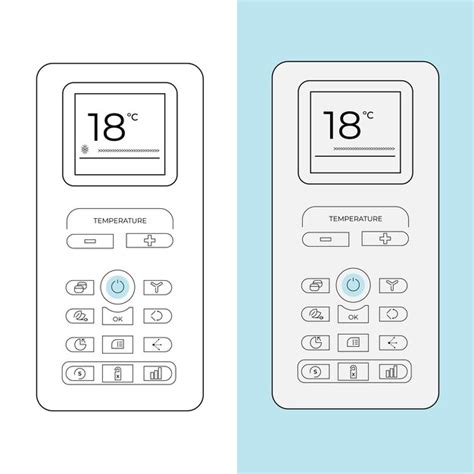 Premium Vector Air Conditioner Controller Vector Design