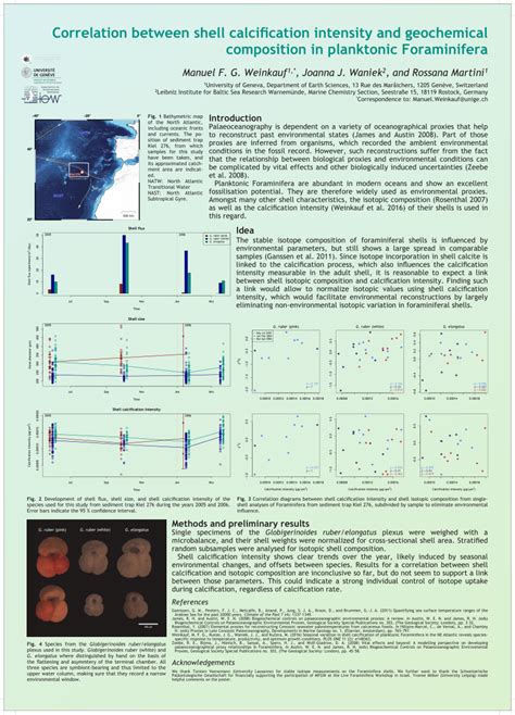 Pdf Correlation Between Shell Calcification Intensity And Geochemical Composition In
