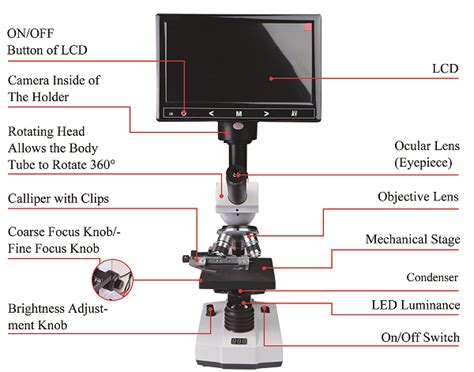 Microscope Biological Digital Microscope For Semen Sperm Observation And Ovulation Observation