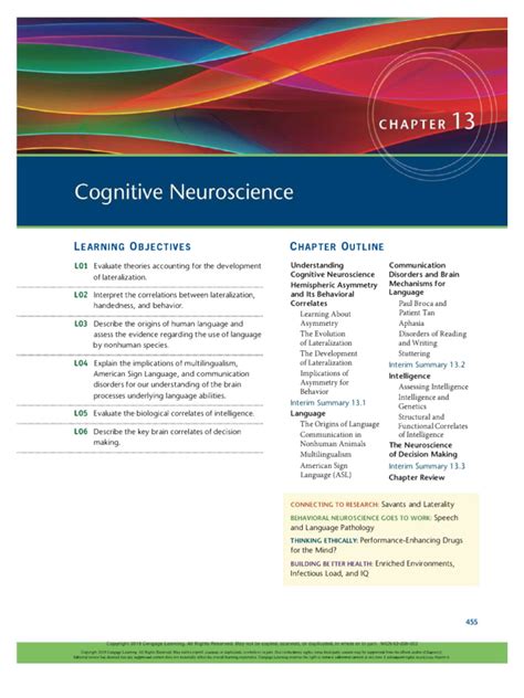 Cognitive Neuroscience Pdf Lateralization Of Brain Function Cerebral Hemisphere