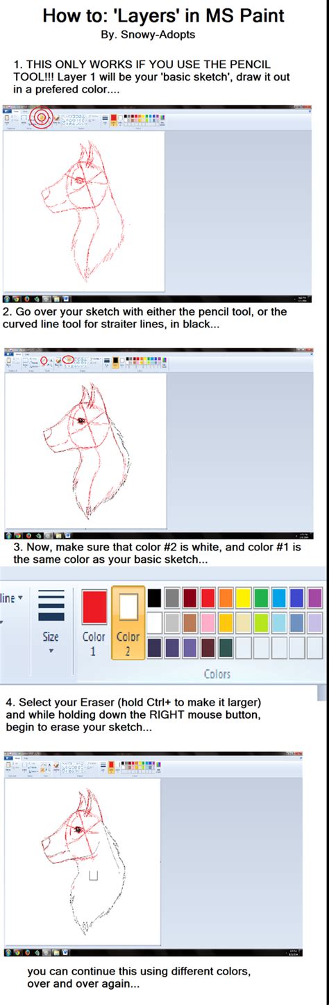 MS Paint Tutorial Layers By Snowy Adopts On DeviantArt