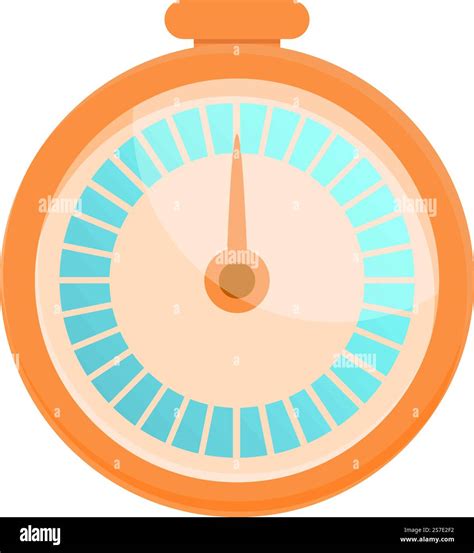 Stopwatch Timer Icon Cartoon Vector Clock Stop Time Second Minute Stopwatch Timer Icon