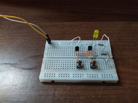 Logic Gates With Transistors On Breadboard Implement Logic Gates