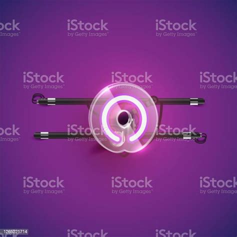 플라스틱 케이스 주위에 현실적인 네온 O 문자 벡터 일러스트 0명에 대한 스톡 벡터 아트 및 기타 이미지 0명 3차원 형태 개체 그룹 Istock