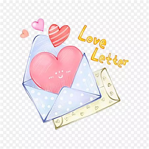 可爱的手绘情书素材png图片素材下载图片编号7272316 Png素材网