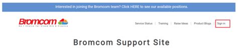 Bromcom Support Desk Guide Bromcom Documentation Centre