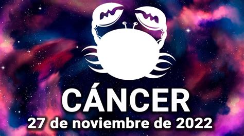 🔥𝐏𝐑𝐄𝐏𝐀𝐑𝐀𝐓𝐄 𝐏𝐀𝐑𝐀 𝐀𝐋𝐆𝐎 𝐇𝐄𝐑𝐌𝐎𝐒𝐎😎cáncer♋ 27 De Noviembre De 2022 Horóscopo