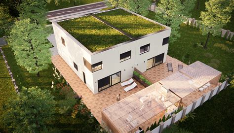 Dvojdům Twin Nidyon domy Nízkoenergetické domy z betonu