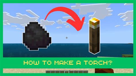 How To Make A Torch In Minecraft Tutorial Minecraft Minecraft For Begginers Youtube