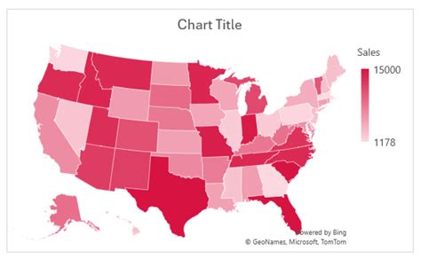 How To Create A Filled Map Visual In Excel Indzara