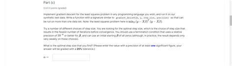 0020 Points Graded Implement Gradient Descent