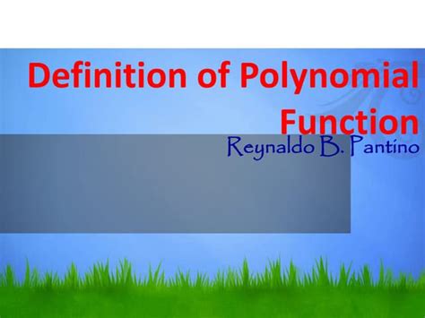Graphing Polynomial Functions Grade 10 Pptx