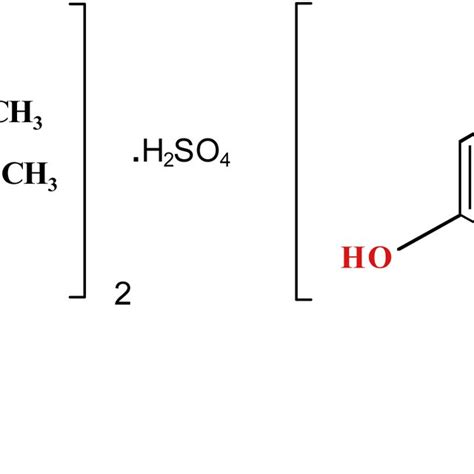 Structure Of Salbutamol Sulfate A And Terbutaline Sulfate B