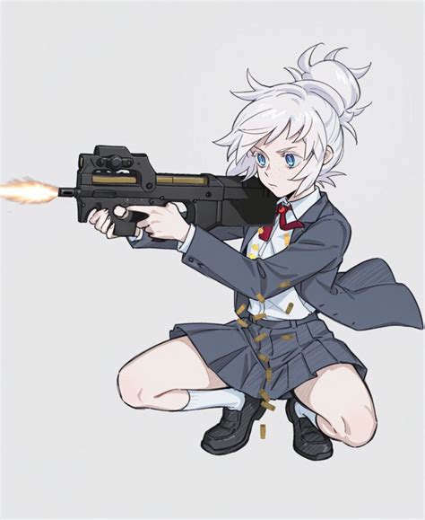 Kisaragi Shokuin Deux Murasame Henrietta Gunslinger Girl P90