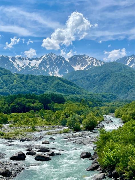 白馬村白馬大橋 美しい風景 美しい風景写真 自然景観