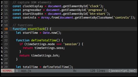 JavaScript Folding On Vim All Drops