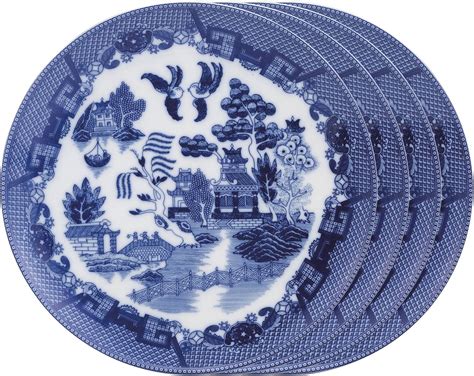 Hic Harold Import Co Yk 316 Blue Willow Dinner Plates
