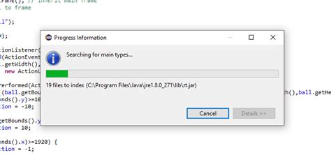 why is eclipse constantly searching for main types and how do i stop it stack overflow
