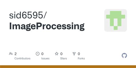 GitHub Sid ImageProcessing