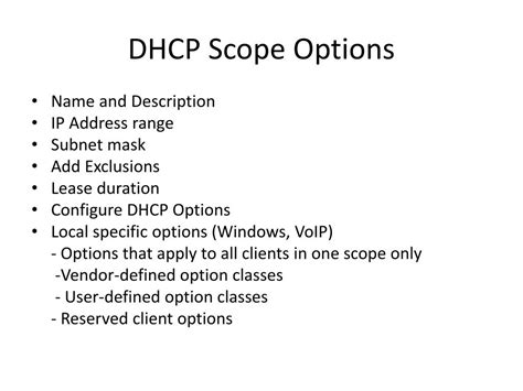 Ppt Dynamic Host Configuration Protocol And Ip Address Assignment