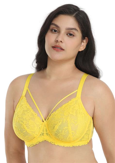 Hsia Unlined Lace Mesh Minimizer Bra For Large Breasts Full Coverage