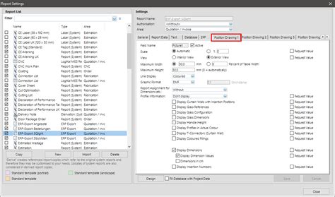 Settings For A Basic ERP Export With SQLite Orgadata Online Help System