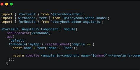 Storybook Addon Angularjs 1x Dev Community