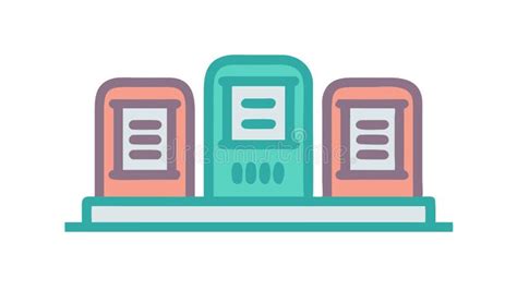 Three Server Racks Vector Illustration Large Data Network Vector Design Generative Ai Stock