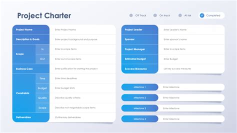 Project Charter Slide Project Plan Presentation