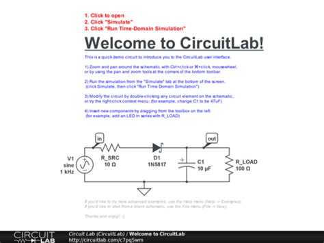 Welcome To Circuitlab Circuitlab