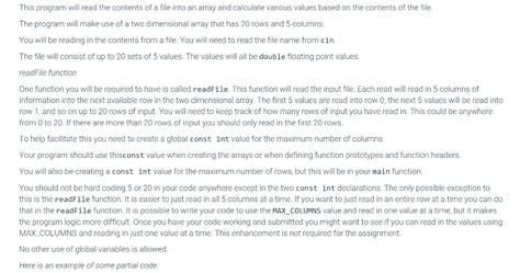 Solved This Program Will Read The Contents Of A File Into An