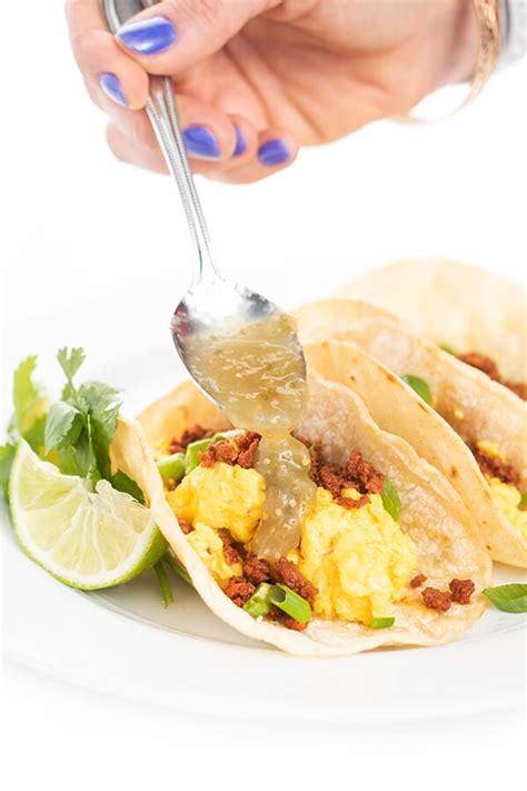 Chorizo And Egg Breakfast Tacos The Lemon Bowl®