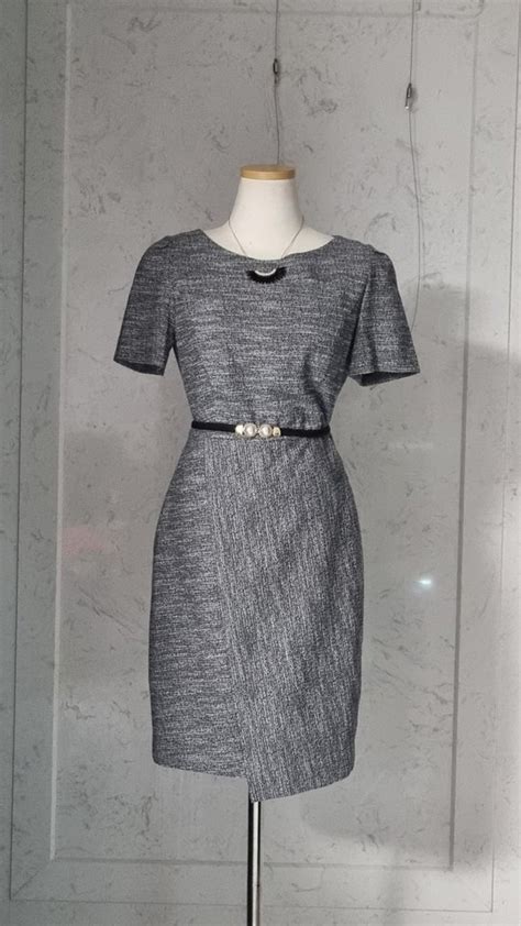 리안 반팔 정장원피스 헬로마켓