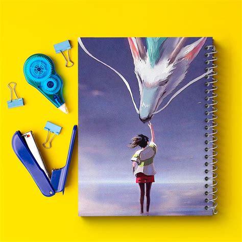 قیمت و خرید دفتر نقاشی 50 برگ خندالو مدل هاکو و چیهیرو انیمه شهر اشباح