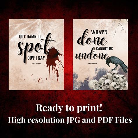 Macbeth Posters Shakespeare Posters Classroom Posters Etsy Uk