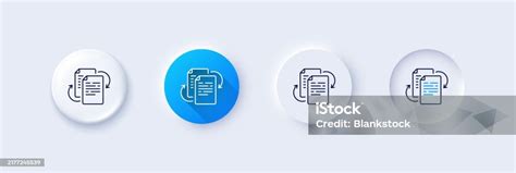 문서 워크플로우 라인 아이콘입니다 문서 파일 페이지 기호입니다 선 아이콘 벡터 3차원 형태에 대한 스톡 벡터 아트 및 기타