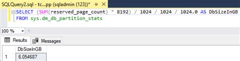 blog atwork at get the size of a sql azure database quickly