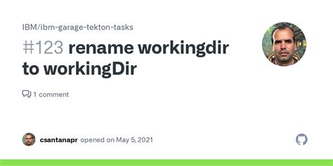 rename workingdir to workingdir · issue 123 · ibm ibm garage tekton
