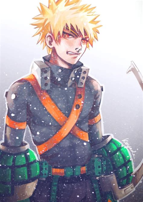 Bakugou Katsuki Winter Costume Winter Costume Cute Anime Character Anime Characters