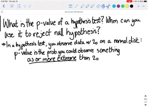 SOLVED What Is The P Value Of A Hypothesis Test When Does It Provide Evidence Against The Null
