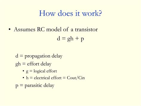 Ppt Logical Effort A Method To Optimize Circuit Topology Powerpoint Presentation Id5409512