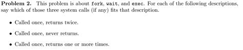 Solved Problem 2 This Problem Is About Fork Wait And