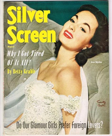 Silver Screen Magazine August 1952 Ann Blythe Silver Screen Movie