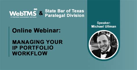 Webinar On Managing Your Ip Portfolio Workflow Web Tms Webinar On Managing Your Ip Portfolio Workflow Web Tms