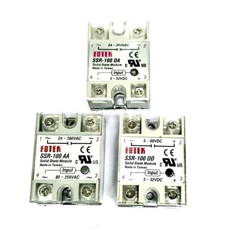 ssr โซลิดสเตตrelay รีเลย์ solid state relay ssr 100a fotek มีของพร้อมส่งในไทย shopee thailand
