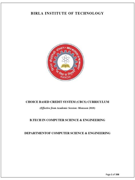Syllabus Btech Cse Iii Sem Onwards Pdf Engineering Digital