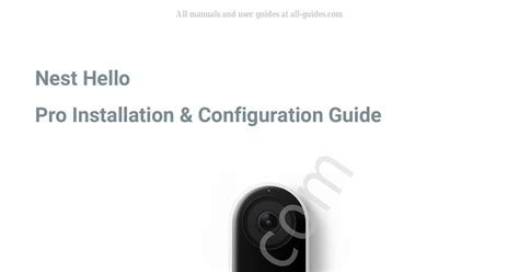 nest installation configuration manual pdf docdroid
